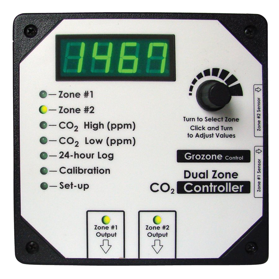 Grozone Control CO2D 0-5000 PPM Dual Zone CO2 Controller – City Garden ...